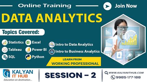 Data Analytics Tutorial For Beginners Session 2 Kalyan It Hub