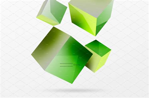 3d Cubes Vector Abstract Background Vector Graphics ~ Creative Market