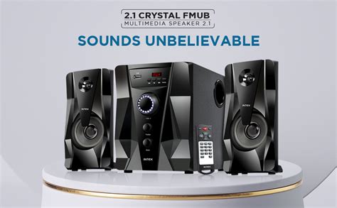 Intex Crystal Fmub Multimedia Speaker With Bluetooth Aux Usb Fm