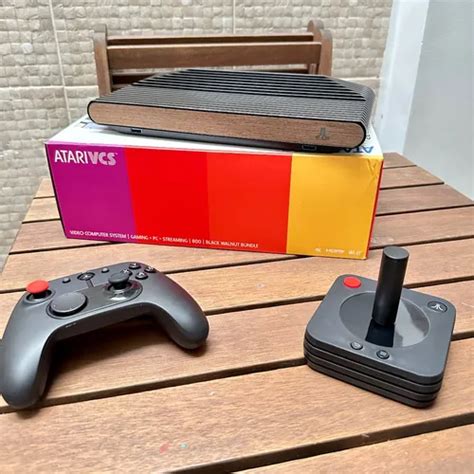 Console Atari Vcs 800 Black Walnut Versão Completa C 2 Controles
