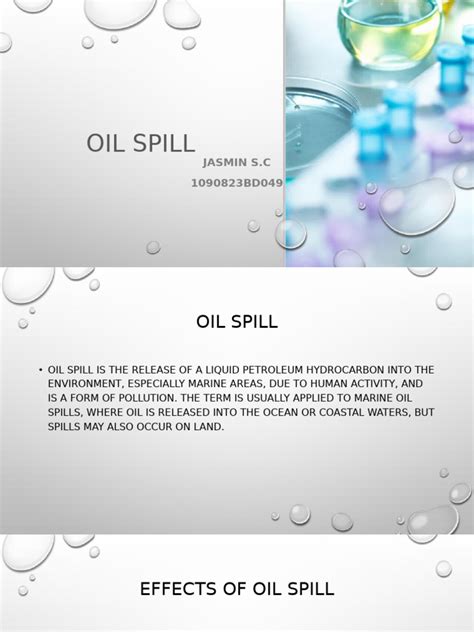 oil spill pdf oil spill aquatic ecology