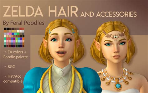 Zelda Hair And Accessories The Sims Book
