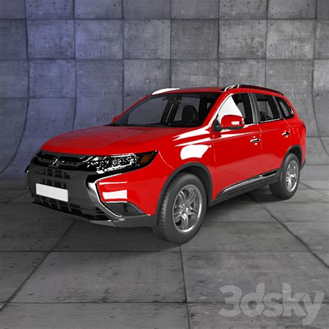 Mitsubishi Outlander 3D Model 3DSKY Decor Helper