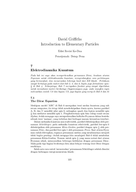 Pdf David Griffiths Introduction To Elementary Particles Terjemahan