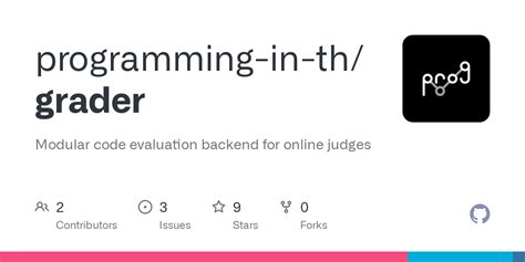 GitHub Programming In Th Grader Modular Code Evaluation Backend For Online Judges