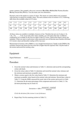 Getting Started Resistor Colour Code Pdf