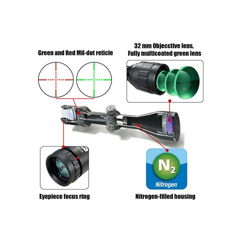 Uuq 3 9x32ao Compact Tactical Rifle Scope Uuq Optics