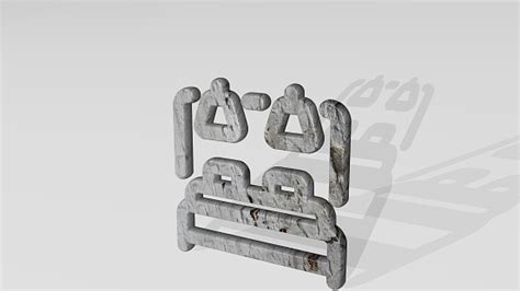 밝은 배경에 그림자를 캐스팅 빛나는 금속 조각의 3d 그림에 의해 만들어진 침대 더블 침실과 아름다운 0명에 대한 스톡 사진 및 기타 이미지 Istock