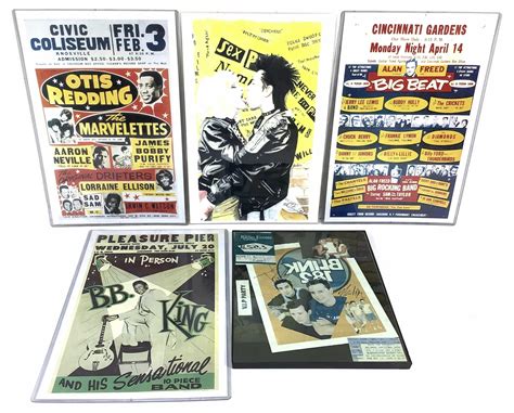 Lot Concert Ephemera Sex Pistols Bb King
