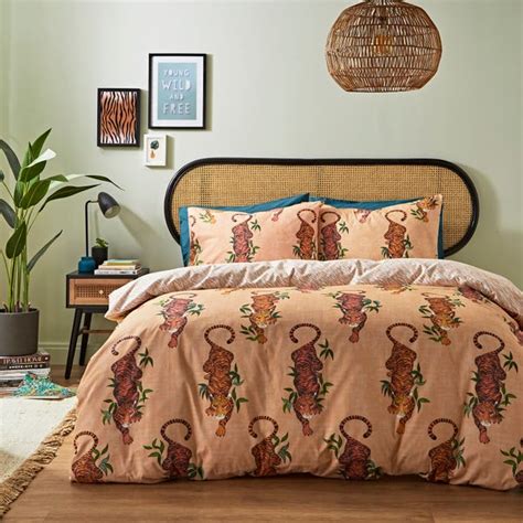Tiger Foliage Duvet Cover Set Dunelm