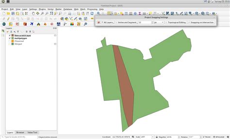 Editing Removing Space Between Multipart Polygon In Qgis 3