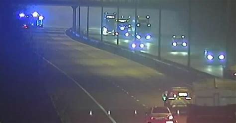 M1 Traffic At Standstill Due To Lorry Fire Near East Midlands Airport