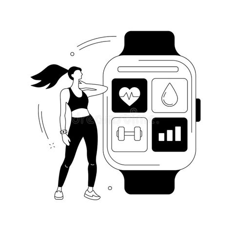 Sport And Fitness Tracker Abstract Concept Vector Illustration Stock Vector Illustration Of
