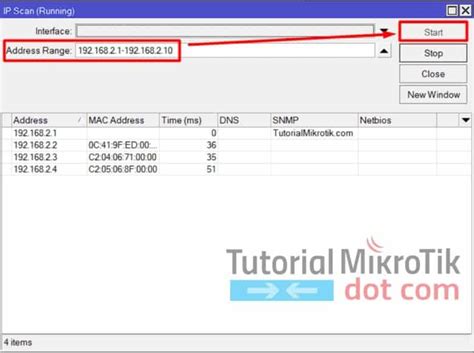 Cara Menggunakan Tool IP Scan Mikrotik Tutorial Mikrotik Indonesia