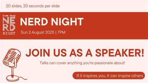 Nerd Night Siem Reap Becca Smith Why Spongebob Is A Sex Symbol What