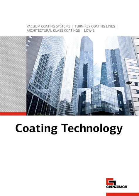 Pdf Coating Technology Grenzebach · Pdf Filevacuum Coating Systems