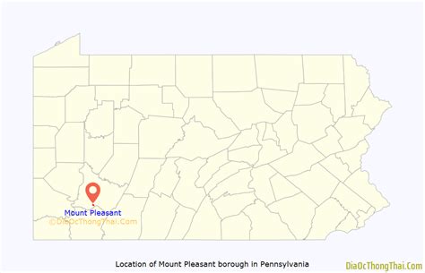 Map Of Mount Pleasant Borough Pennsylvania Thong Thai Real