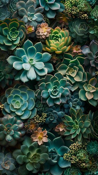 Free Lush Succulent Array Image Succulents Plants Greenery