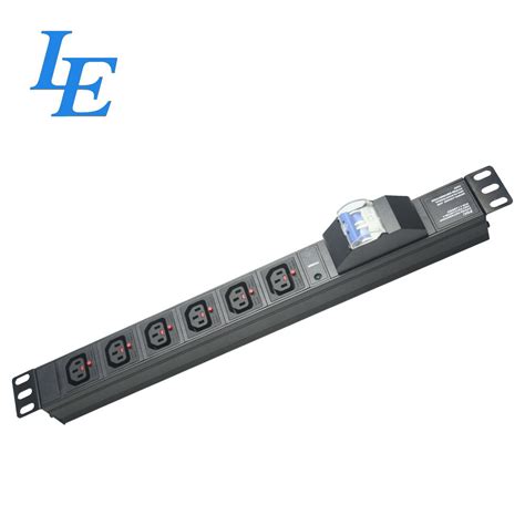 IEC Type C13 19 Inch Rack Pdu Power Distribution Unit 250VAC Rated Voltage
