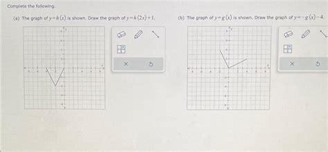 Solved A The Graph Of Y H X Is Shown Draw The Graph Of Chegg