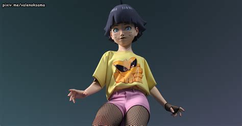 3d Computer Graphics Boruto Loli Hima Shirts Dress 2207 Pixiv