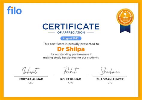 Filo Dr Shilpa B
