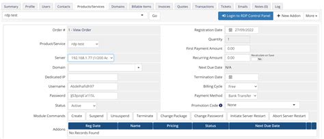 RDPCloud RDP Control Panel WHMCS Module WHMCS Marketplace