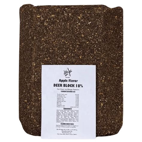 West Feeds Flavored Deer Protein Block Ark Country Store