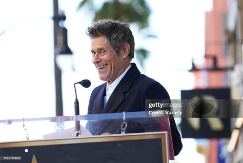 Willem Dafoe At The Star Ceremony Where Willem Dafoe Is Honored With
