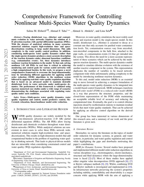 pdf comprehensive framework for controlling nonlinear multi species