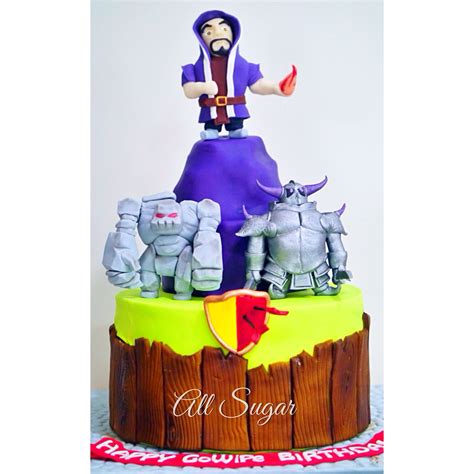Clash Of Clans Cake Clash Of Clans Clash Royale Cake