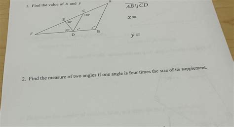 Solved Rind The Value Of X And Y B X Y Find The Measure Chegg