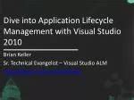 PPT Visual Studio Application Lifecycle Management PowerPoint Presentation ID