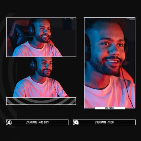 Grid Animated Webcam Overlays For Twitch Obs And Streamlabs