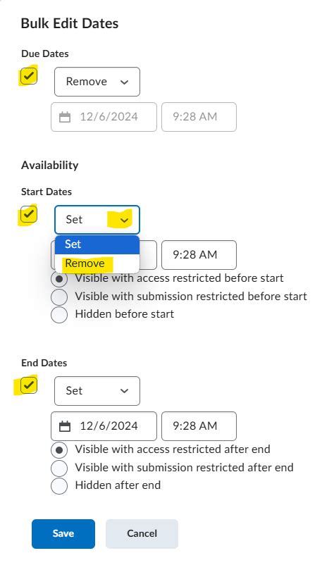 How To Remove Due Dates And Availability Dates In Bulk Csp It Ticketing