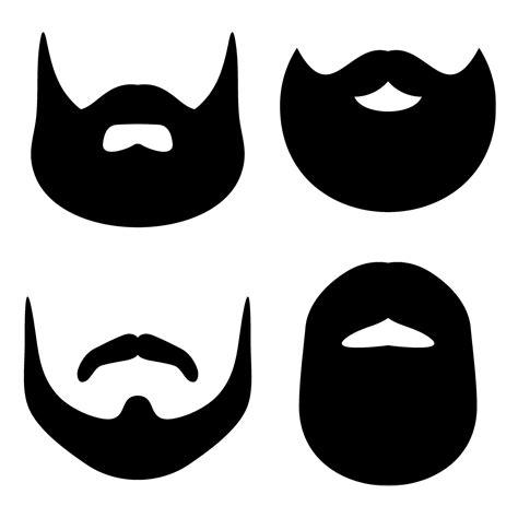 Beard Svg Beards Svg Beard Dxf Beards Dxf Beard Template Inspire