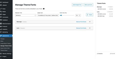 How To Change Your Theme S Font Block Theme Version Nudge Themes