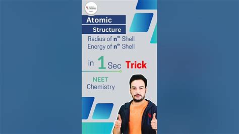 Neet Chemistry Trick 🔴 Atomic Structure 🔴radius And Energy Of Nth Orbit