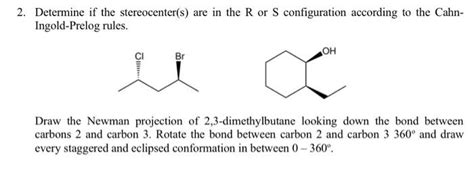 Solved Determine if the stereocenter(s) are in the R or S | Chegg.com