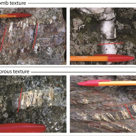 Examples Of Comb And Fibrous Textures From The Hercynian Mining