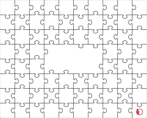Puzzle Template Svg File For Cricut Instant Download Cricut File Svg Dxf Png Eps And 