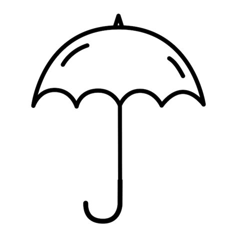 Premium Vector Umbrella Icon Isolated On White Background Vector