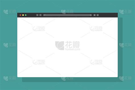 向量浏览器模型空白的网页背景设计
