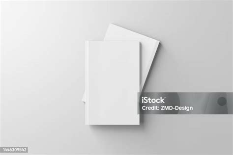 2개의 소프트 커버가 있는 현실적인 3d 책 모형 그림 그림자가 있는 고립된 회색 배경에 서 있는 책 모형 3차원 형태에 대한