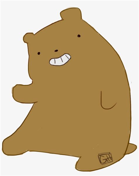 We Bare Bears Grizz Vinyl Sticker We Bare Bears Grizz Png Image