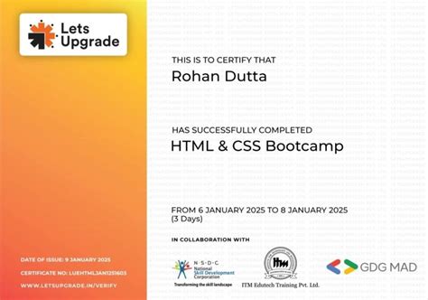 Rohan Dutta On Linkedin Webdevelopment Html Css Upskilling