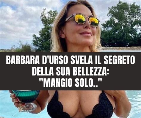 Barbara DUrso Svela Il Segreto Della Sua Bellezza Mangio Solo