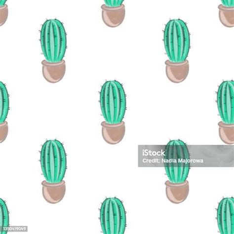 선인장 귀여운 여름 테마 원활한 패턴 예쁘고 부드러운 파스텔 색상 귀여운에 대한 스톡 벡터 아트 및 기타 이미지 귀여운 꽃 식물 낙서 드로잉 Istock