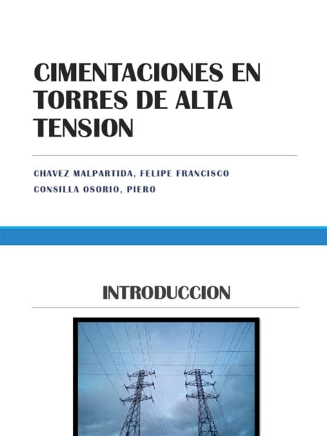 Cimentaciones En Torres De Alta Tension Pdf Fundación Ingeniería Ingeniería Mecánica