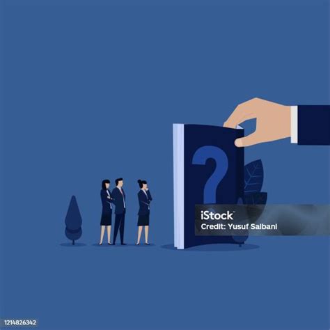 비즈니스 팀은 자주 묻는 질문에 대한 책 설명서를 참조하십시오 안내서에 대한 스톡 벡터 아트 및 기타 이미지 안내서 모던